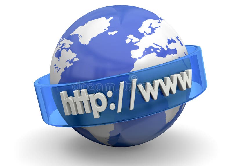 Internet Concept - 3D stock illustration. Illustration of globe - 49825587