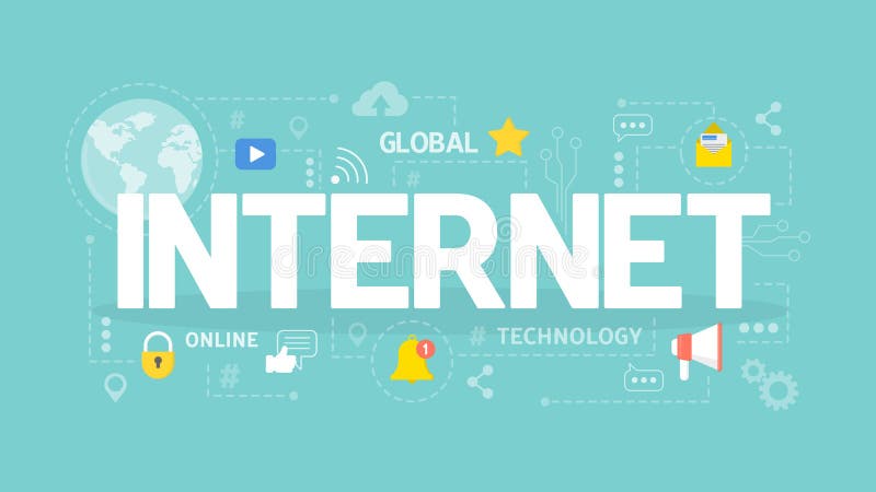 Internet Concept Illustration. Stock Vector - Illustration of global ...