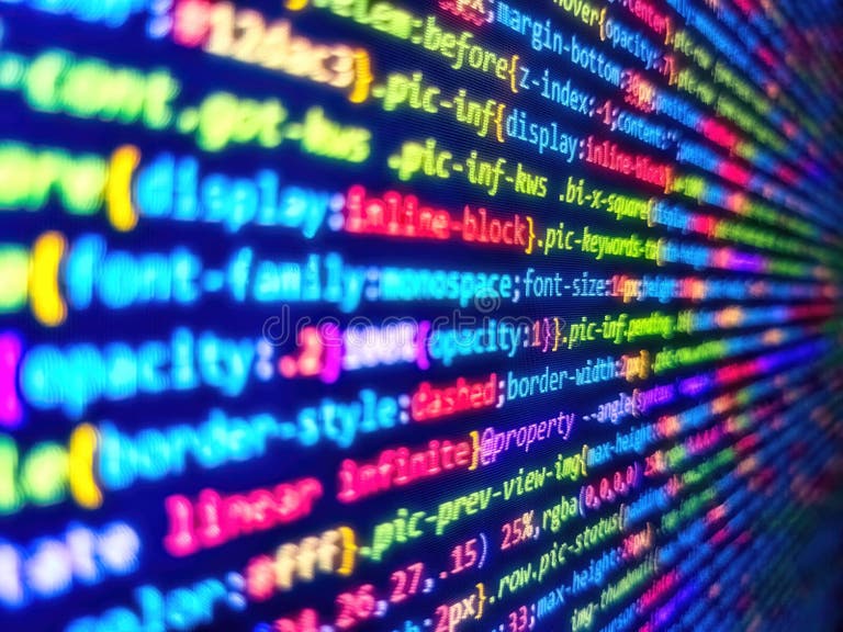 Internet Concept, Javascript Code. Data Encryption Security Code on a ...