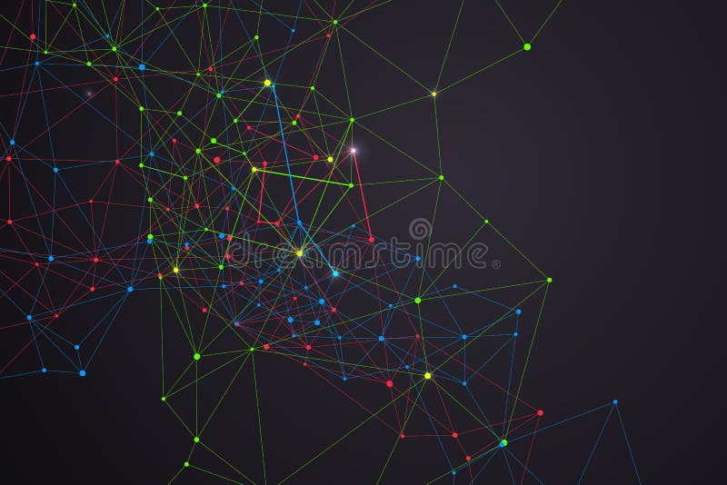 Internet Connection, Abstract Sense of Science and Technology Gr Stock ...