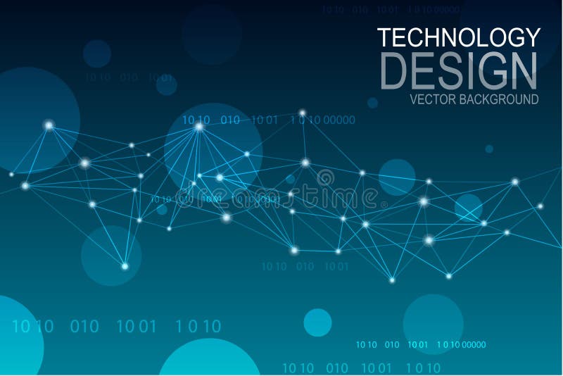 Abstract Image Background Interconnection Communication Stock Vector ...