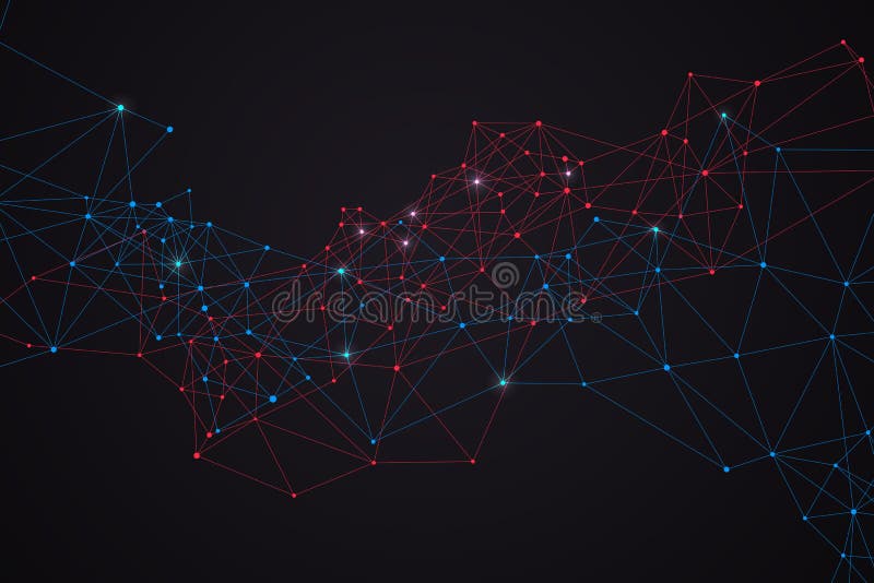 Internet Connection, Abstract Sense of Science and Technology Gr Stock ...