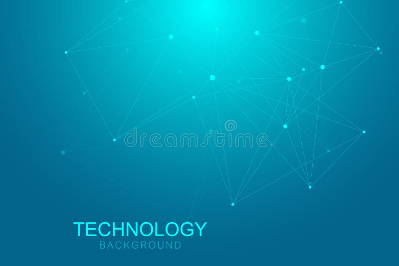 Internet Connection, Abstract Vector Background of Science and ...