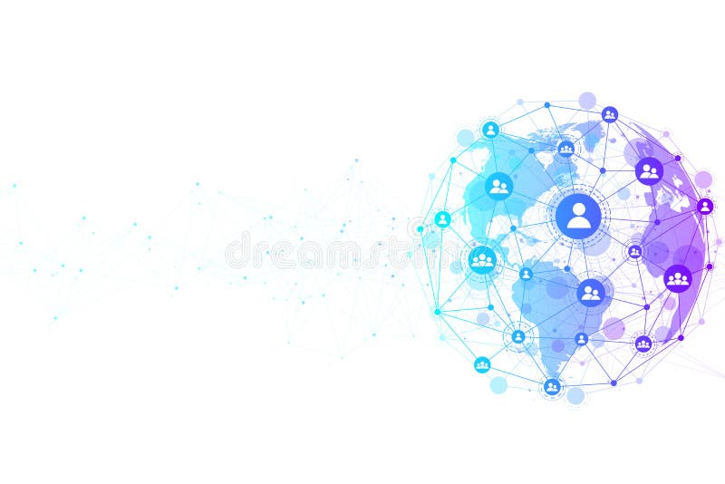 Internet Connection Background, Abstract Sense of Science and ...