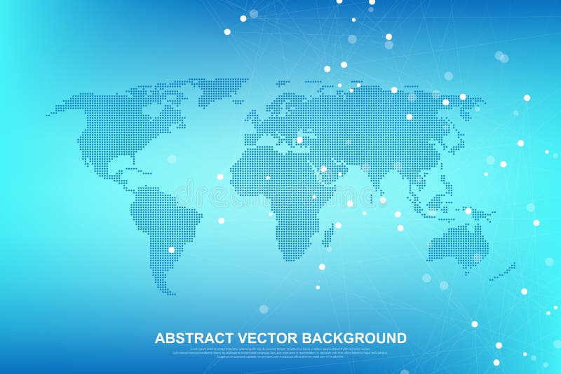 Internet Connection Background, Abstract Sense of Science and ...