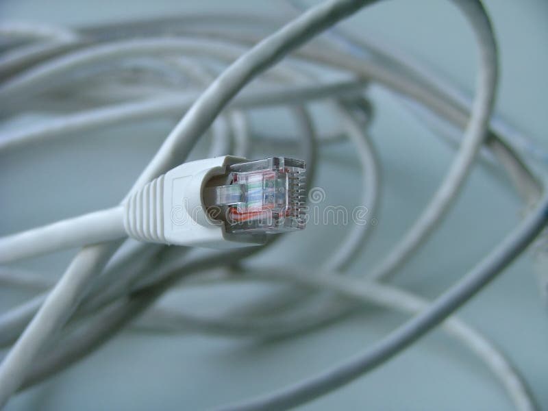Internet connection cable stock image. Image of technology - 407399