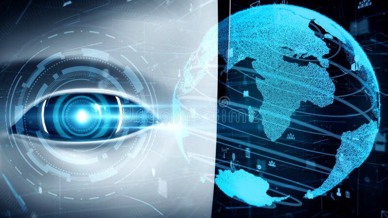 Internet Connection Controlled by AI Robot Huminoid and Machine ...