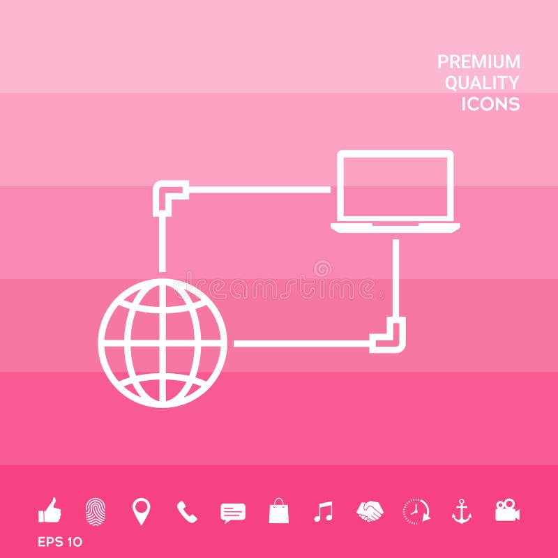 Internet Connection, Data Exchange, Transfer Concept Icon Stock Vector ...