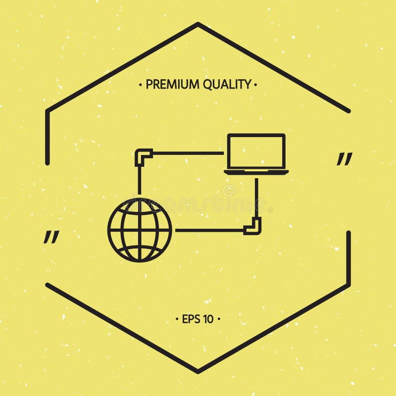 Internet Connection, Data Exchange, Transfer Concept Icon Stock Vector ...