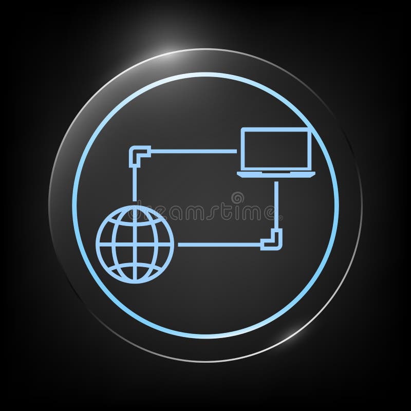 Internet Connection, Data Exchange, Transfer Concept Icon Stock Vector ...