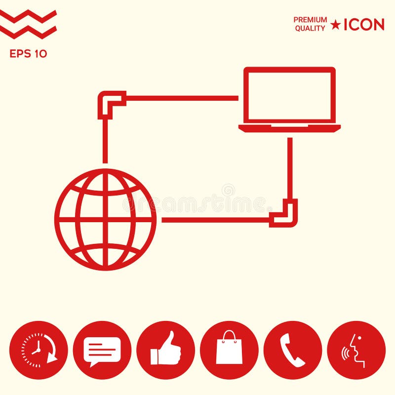 Internet Connection, Data Exchange, Transfer Concept Icon Stock Vector ...