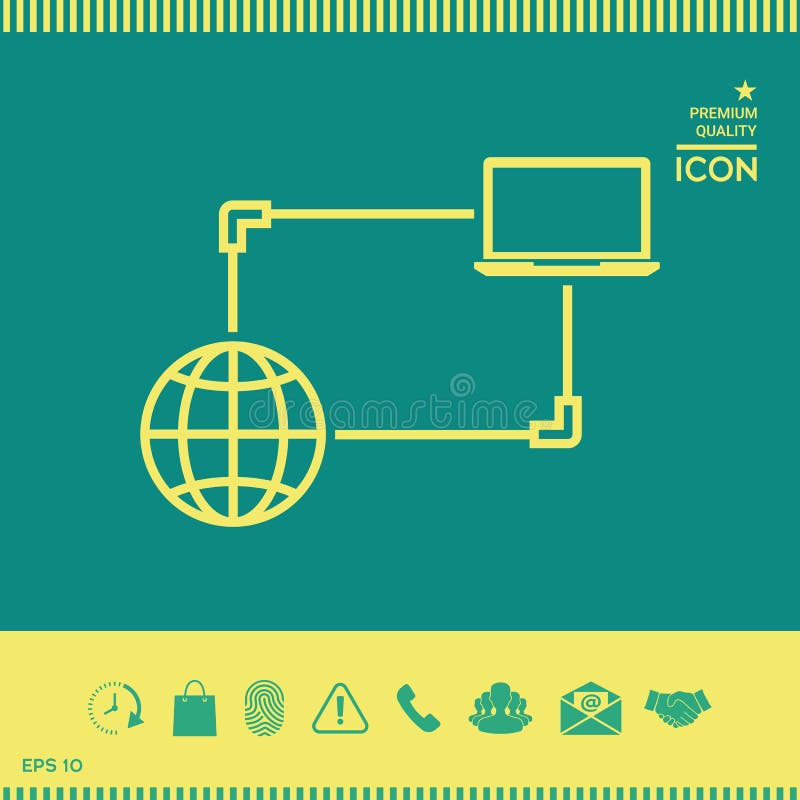 Internet Connection, Data Exchange, Transfer Concept Icon Stock Vector ...