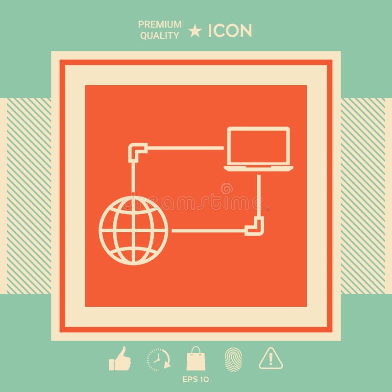 Internet Connection, Data Exchange, Transfer Concept Icon Stock Vector ...