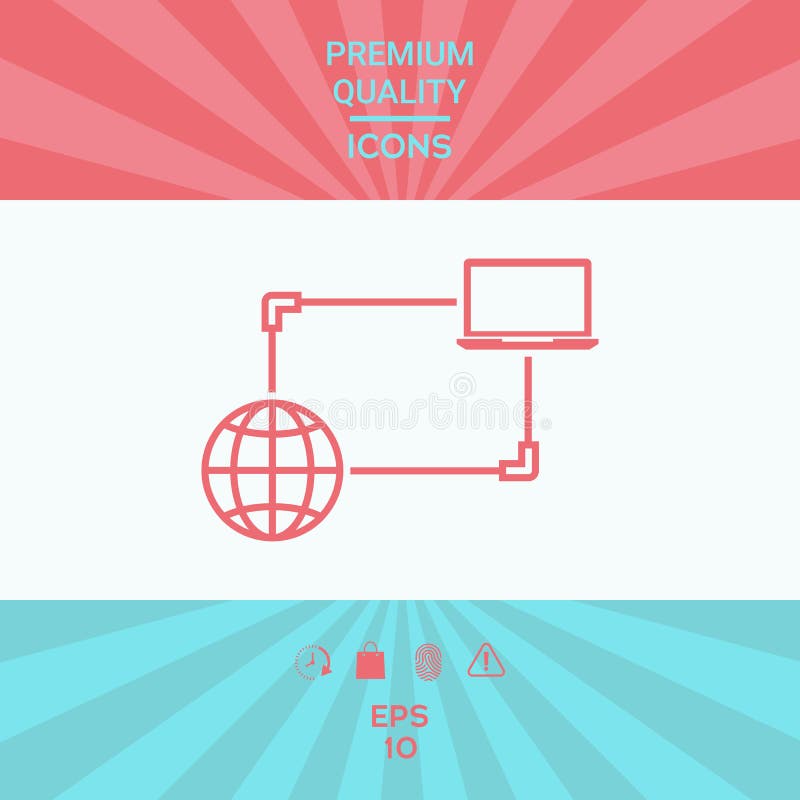 Internet Connection, Data Exchange, Transfer Concept Icon Stock Vector ...