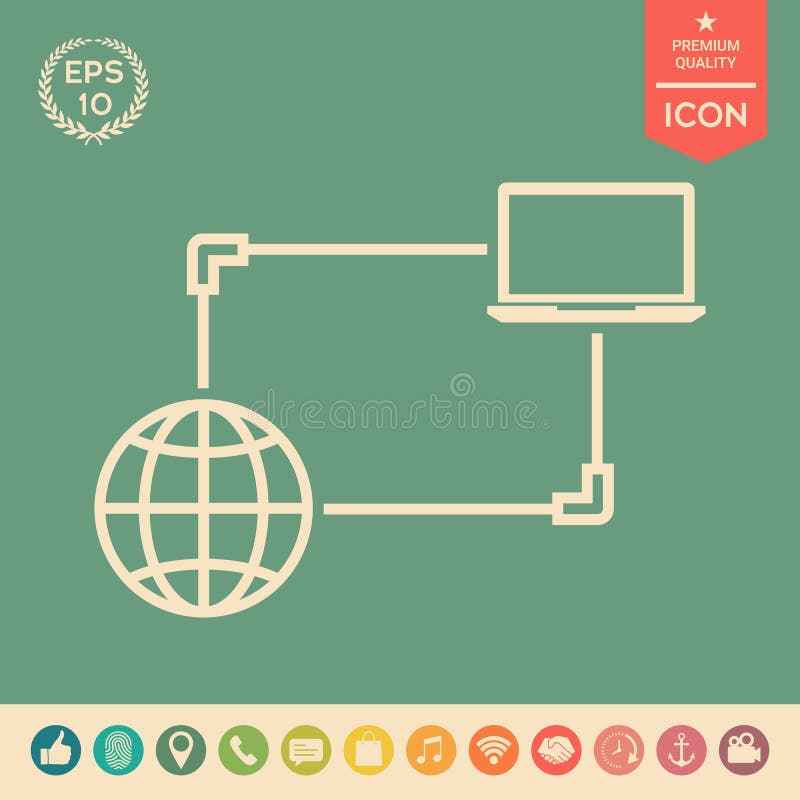 Internet Connection, Data Exchange, Transfer Concept Icon Stock Vector ...