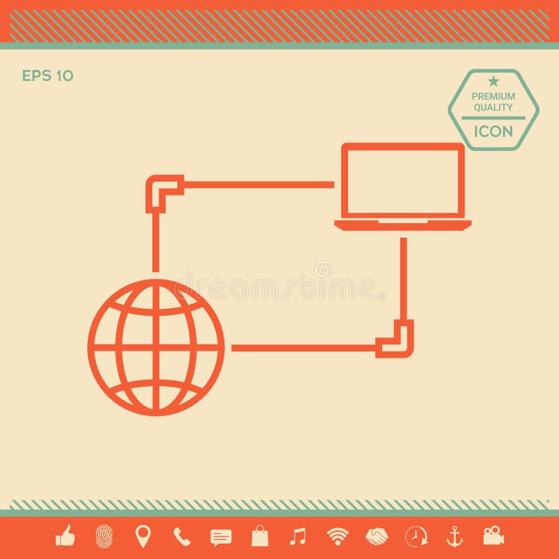 Internet Connection, Data Exchange, Transfer Concept Icon Stock Vector ...