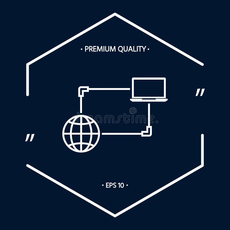 Internet Connection, Data Exchange, Transfer Concept Icon Stock Vector ...