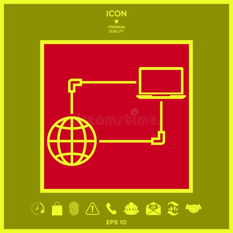 Internet Connection, Data Exchange, Transfer Concept Icon Stock Vector ...