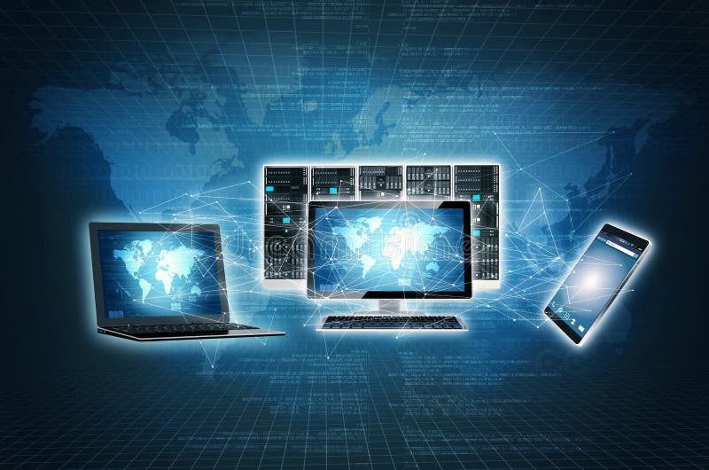 Internet Connection Equipment Stock Illustration - Illustration of tech ...