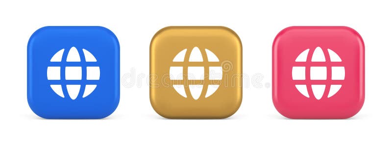 Internet Connection Global Web Communication Button Planet ...