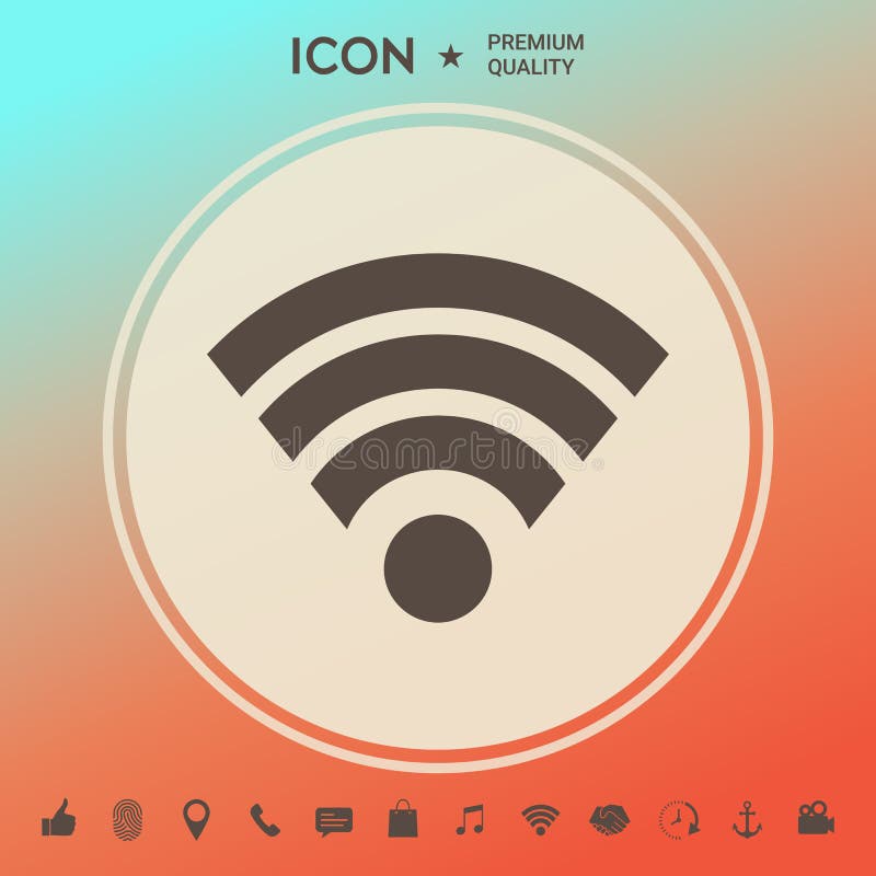 Internet connection icon stock vector. Illustration of network - 120296679