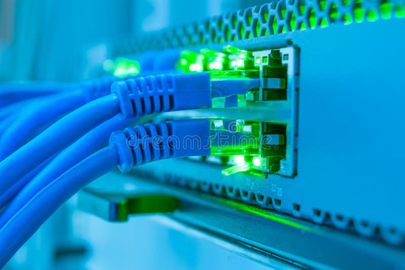 Internet Connection. Network Interfaces of the Office Router Stock ...