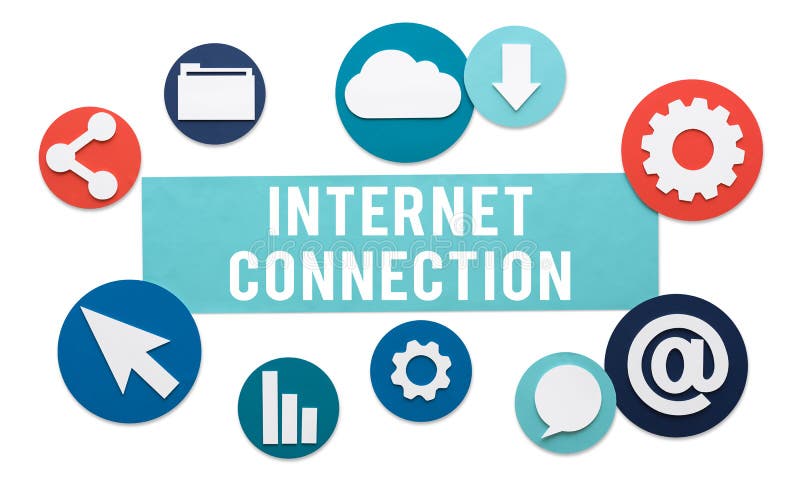 Internet Connection Online Technology Concept Stock Illustration ...