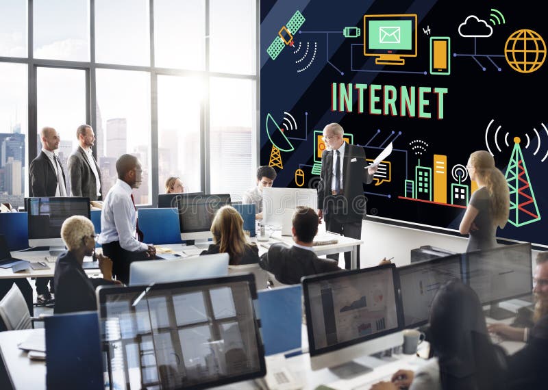 Internet Connection Online Technology Network Concept Stock Image ...