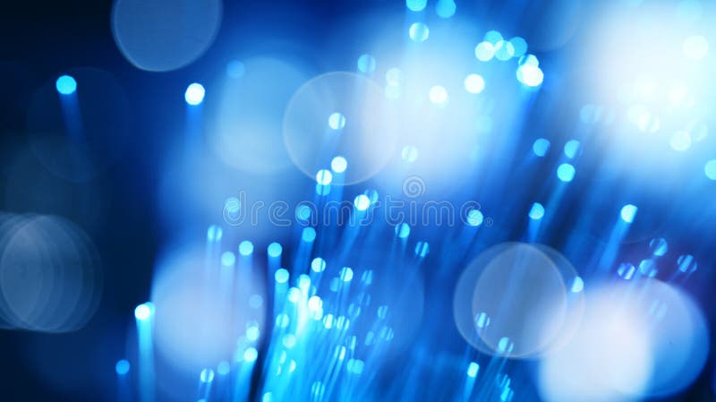 Internet Connection with Optical Fiber. Concept of Fast Internet. Stock ...