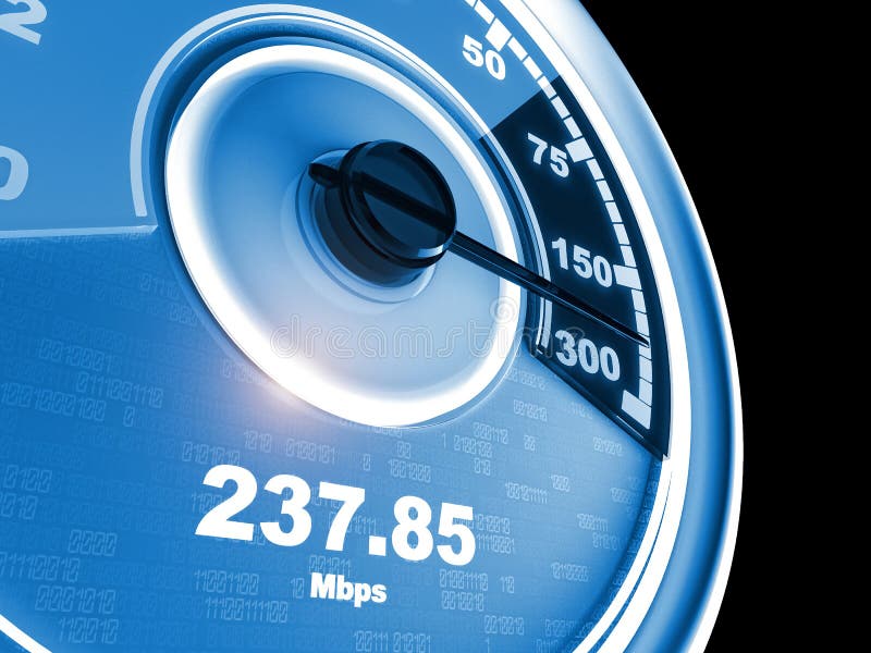 Internet Connection Speedometer Stock Illustration - Illustration of ...