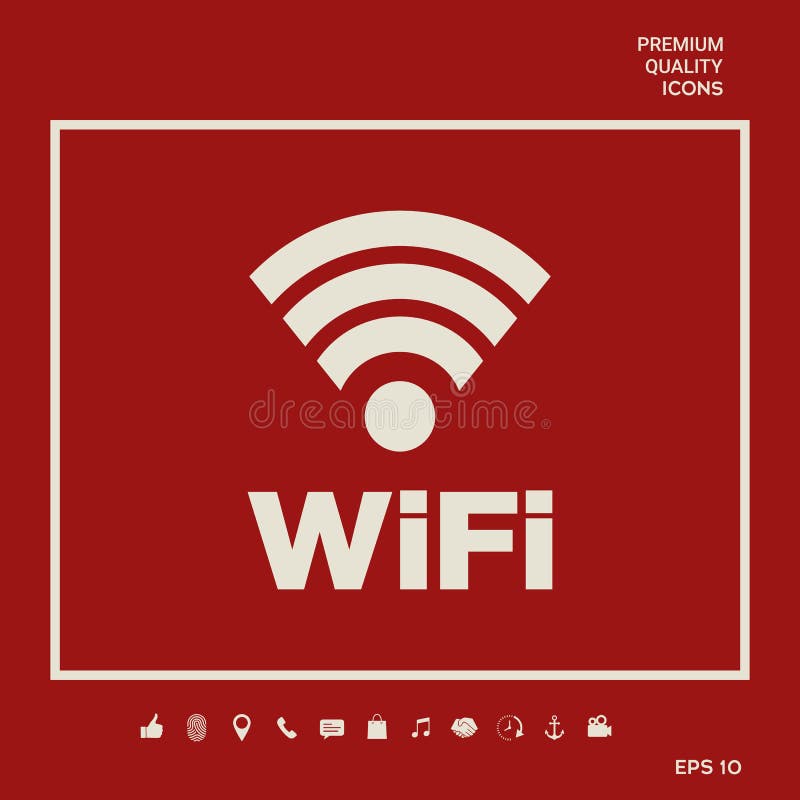 Internet Connection Symbol Icon. Graphic Elements for Your Design Stock ...