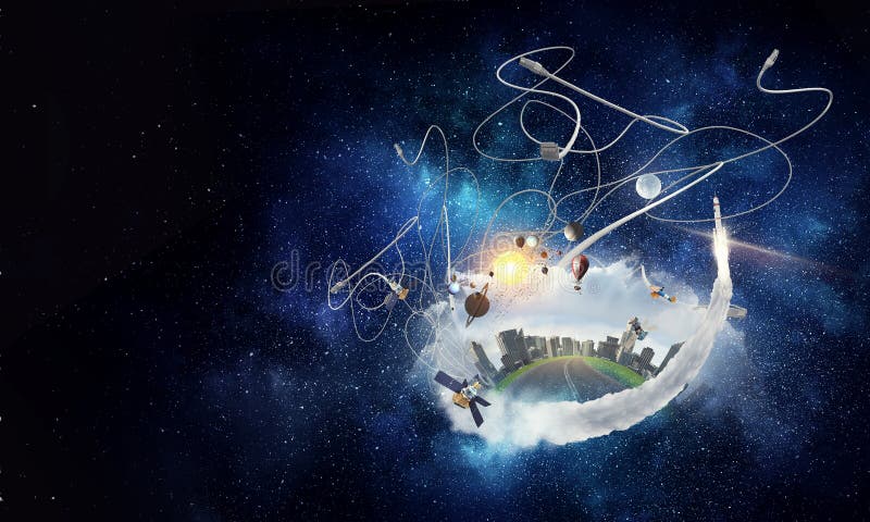 Internet Connection and Telecommunications Stock Photo - Image of ...