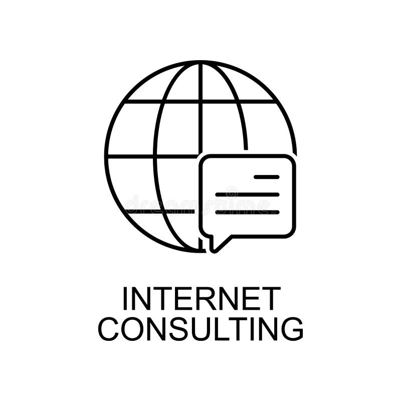 Internet Consulting Line Icon. Element of Human Resources Icon for ... Internet Consulting Line Icon. Element of Human Resources Icon for ...