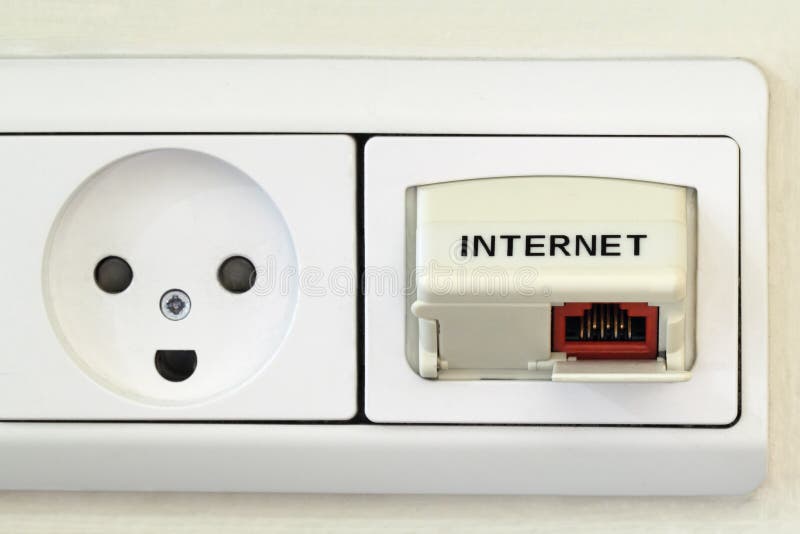 De Contactdoos Van Internet. Stock Foto - Image of afzet, open: 22024746