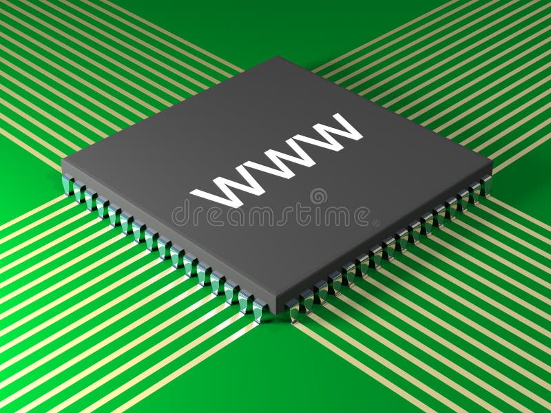 Internet CPU stock illustration. Illustration of computer - 14872777