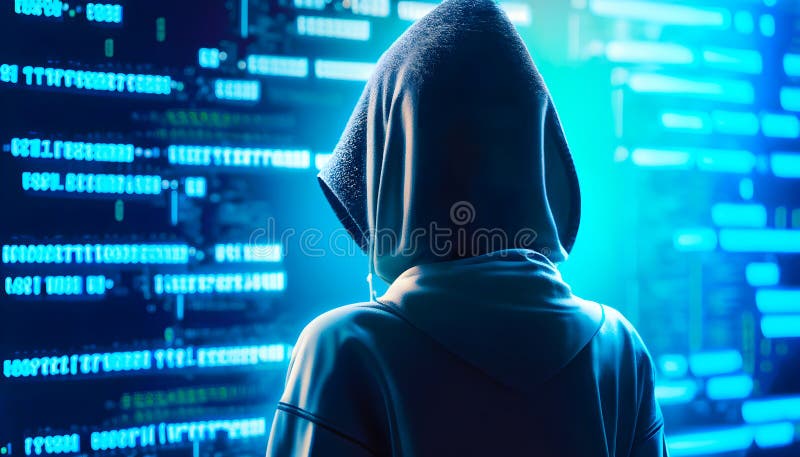 Internet Crime, Hacking, and Malware Concept. Generative Ai Stock ...