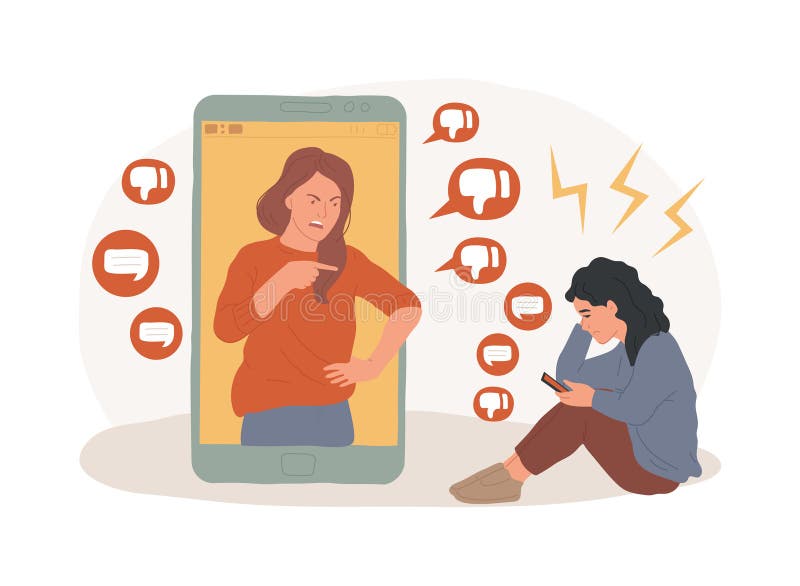 Internet Criticism Isolated Concept Vector Illustration. Stock Vector ...