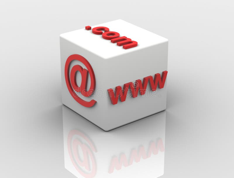 3d internet cube stock illustration. Illustration of help - 29848178