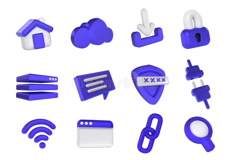 3d Network Icons Stock Illustrations – 17,162 3d Network Icons Stock ...