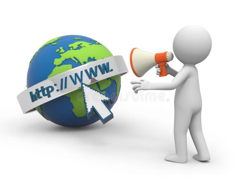 Internet stock illustration. Illustration of desk, male - 30990385