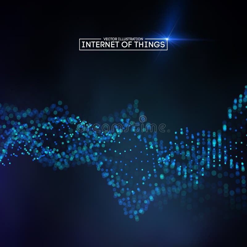 Internet Das Coisas Como Fundo. Tela De Fundo Da Tecnologia Iot Eps 10 ...