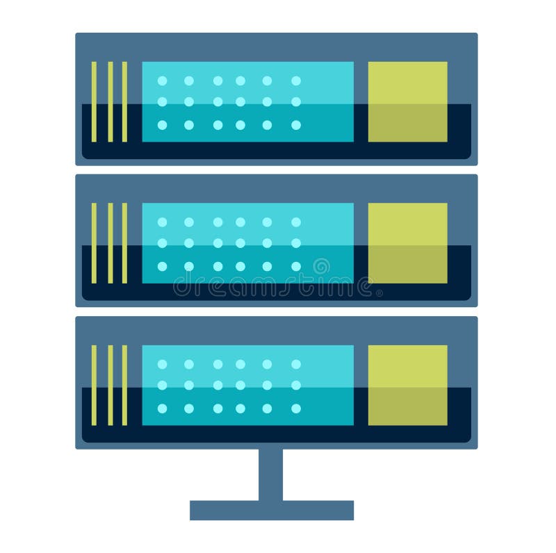 Internet Data Center Server Stock Vector - Illustration of internet ...