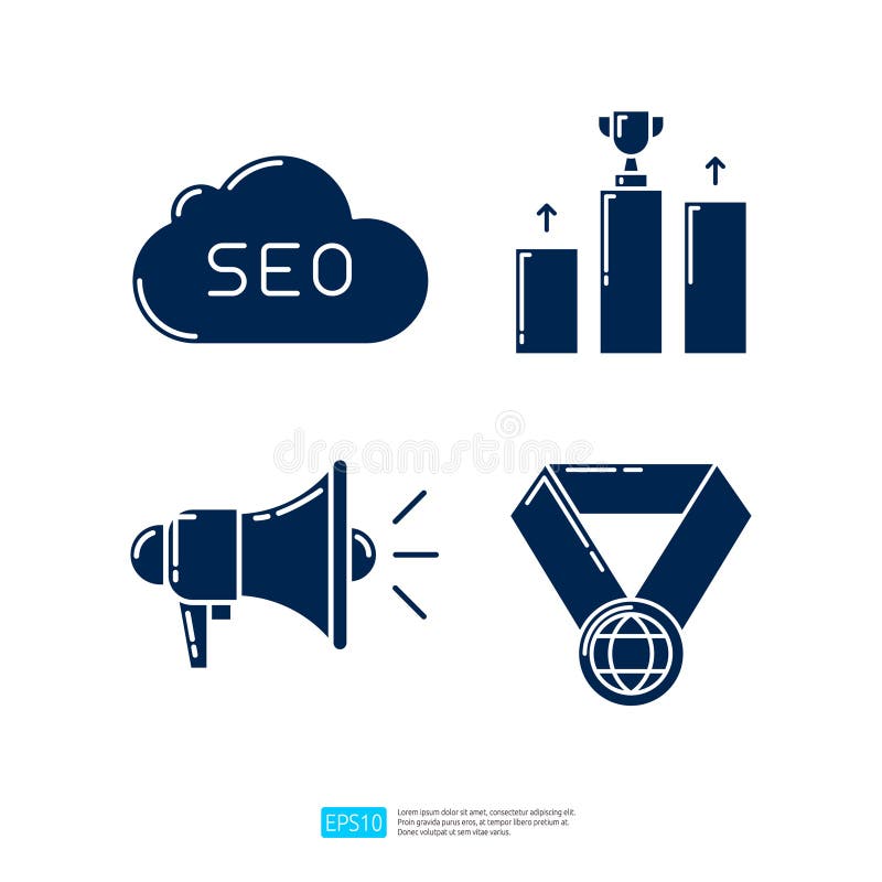 Seo Ranking Growth Digital Marketing Analysis on a Purple Background ...