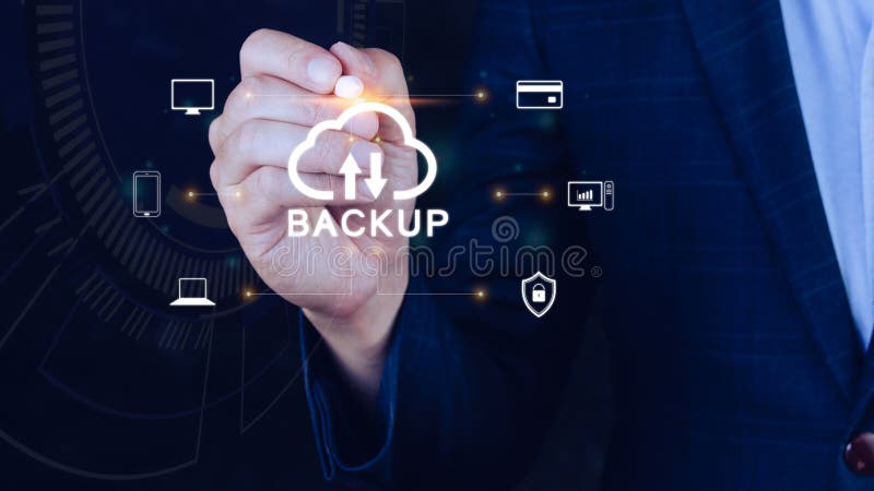 Internet Data Storage Backup, Technology Business Concept, Cloud ...