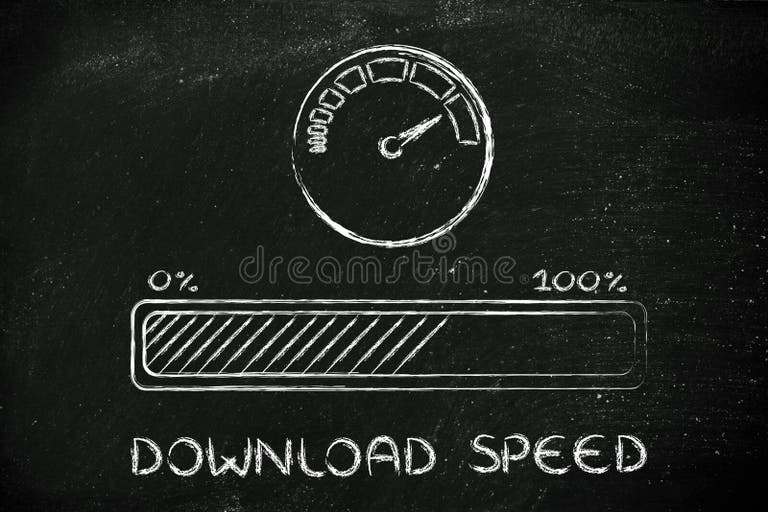 Internet and Data Transfer Rate or Speed Stock Photo - Image of ...