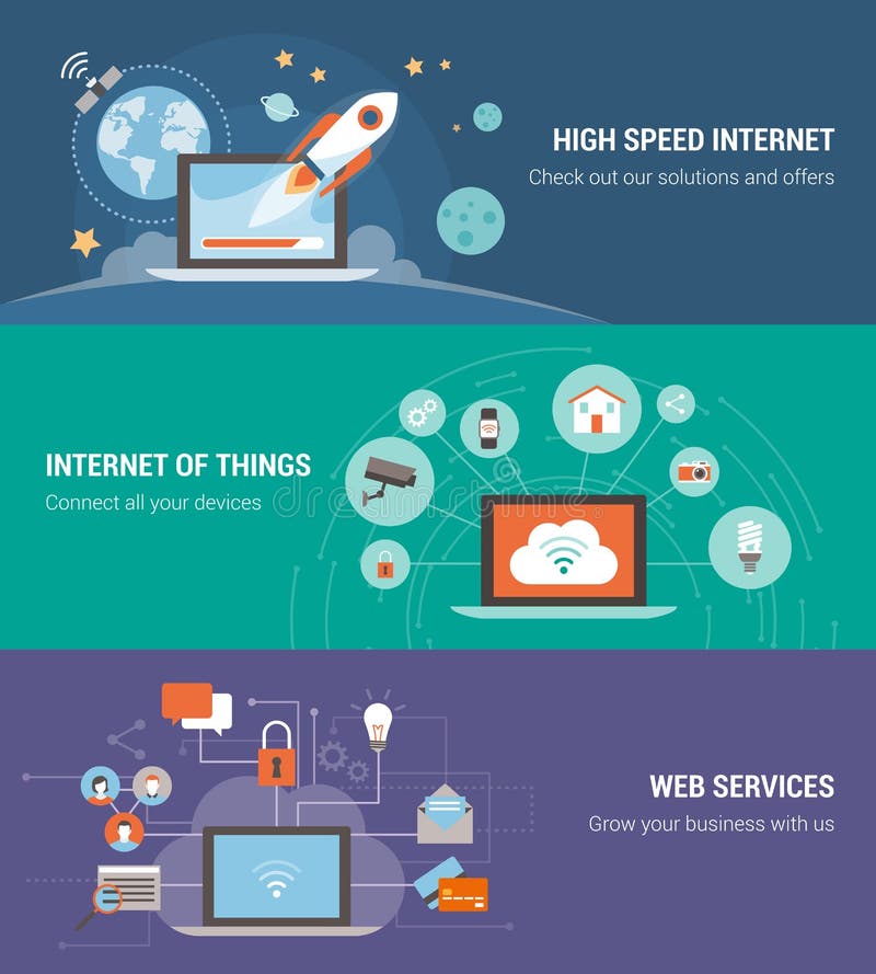 Internet y redes ilustración del vector. Ilustración de internet - 80799465