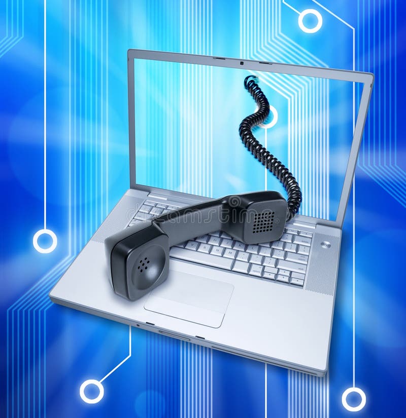 Internet De Uma Comunicação Do Telefone Foto de Stock - Imagem de ...