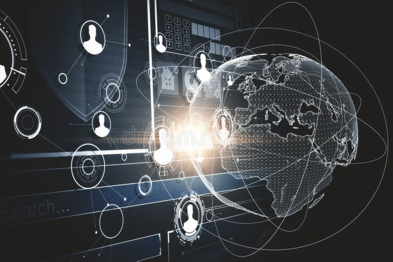 Internet Del Concepto De Las Cosas Stock de ilustración - Ilustración ...