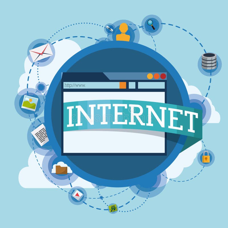 Internet design. stock vector. Illustration of digital - 58387054