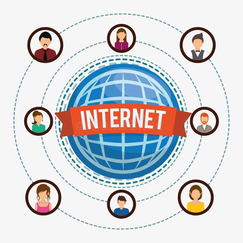 Internet, design stock vector. Illustration of communicate - 59043602